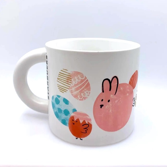 Starbucks | Dining | Spring 29 Starbucks White Ceramic Easter Egg Bunny ...